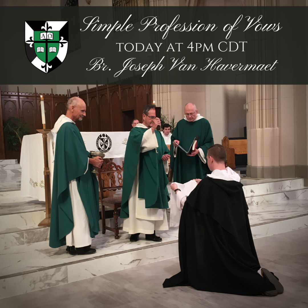 Simple Profession of Vows: Br. Joseph Van Havermaet | Dominican Friars